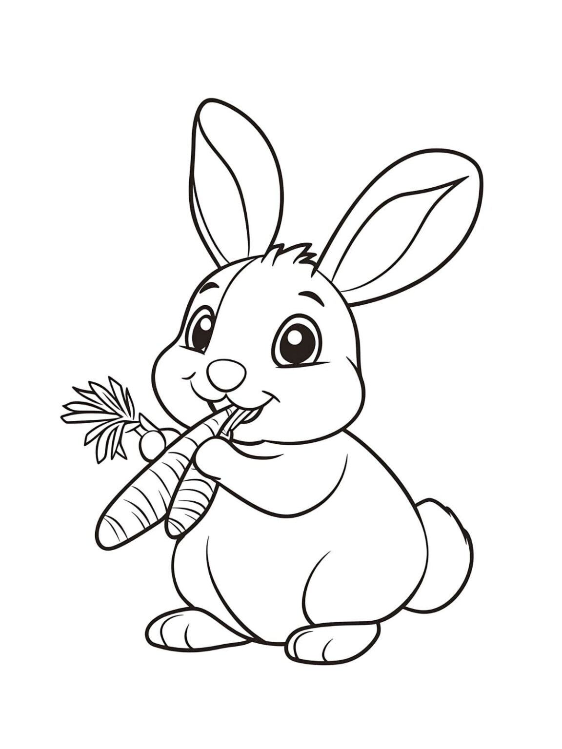 Viel Spaß mit 20 kostenlosen Ausmalbilder Hase - Malvorlagen.net