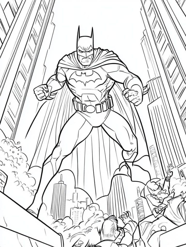 +20 Batman-Ausmalbilder Heldenhaftes Abenteuer für Kinder - Malvorlagen.net