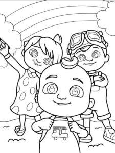 Fröhlicher Malspaß mit J.J mit 20+ Cocomelon Ausmalbilder - Malvorlagen.net