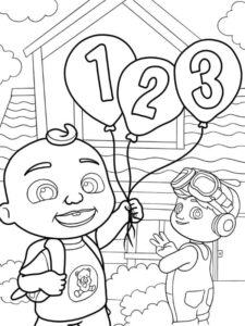 Fröhlicher Malspaß mit J.J mit 20+ Cocomelon Ausmalbilder - Malvorlagen.net