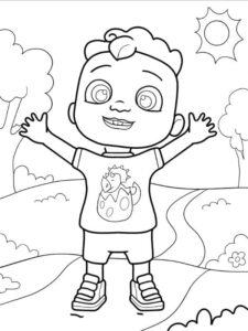 Fröhlicher Malspaß mit J.J mit 20+ Cocomelon Ausmalbilder - Malvorlagen.net