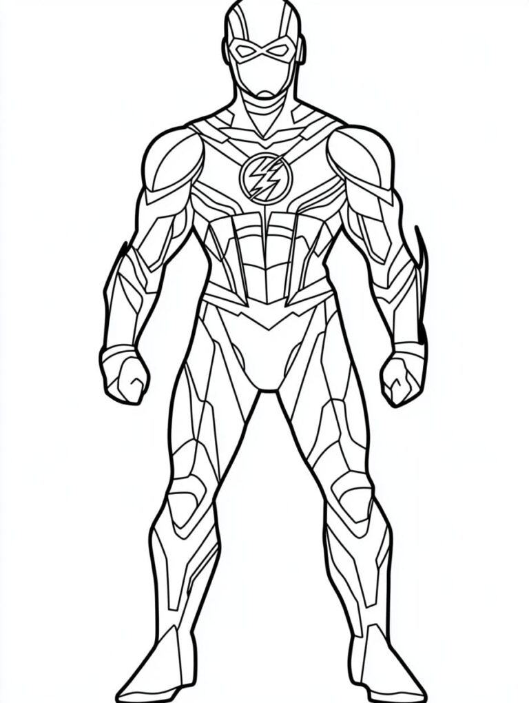 Flash Ausmalbilder: Das blitzschnelle Abenteuer des Superhelden ...