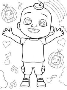 Fröhlicher Malspaß mit J.J mit 20+ Cocomelon Ausmalbilder - Malvorlagen.net