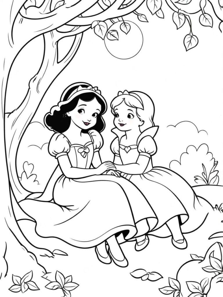 20 Ausmalbilder Schneewittchen magic world - Malvorlagen.net