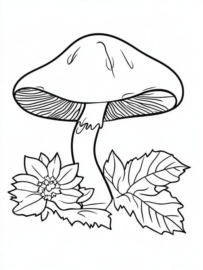 20 fantastiche pagine da colorare di funghi che ogni bambino adorerà ...