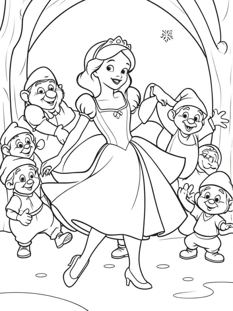 20 Ausmalbilder Schneewittchen magic world - Malvorlagen.net