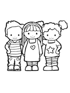 Ausmalbilder BFF Süße Freundschaftsmotive für Kinder - Malvorlagen.net