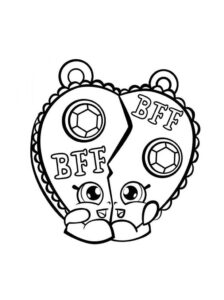 Ausmalbilder BFF Süße Freundschaftsmotive für Kinder - Malvorlagen.net