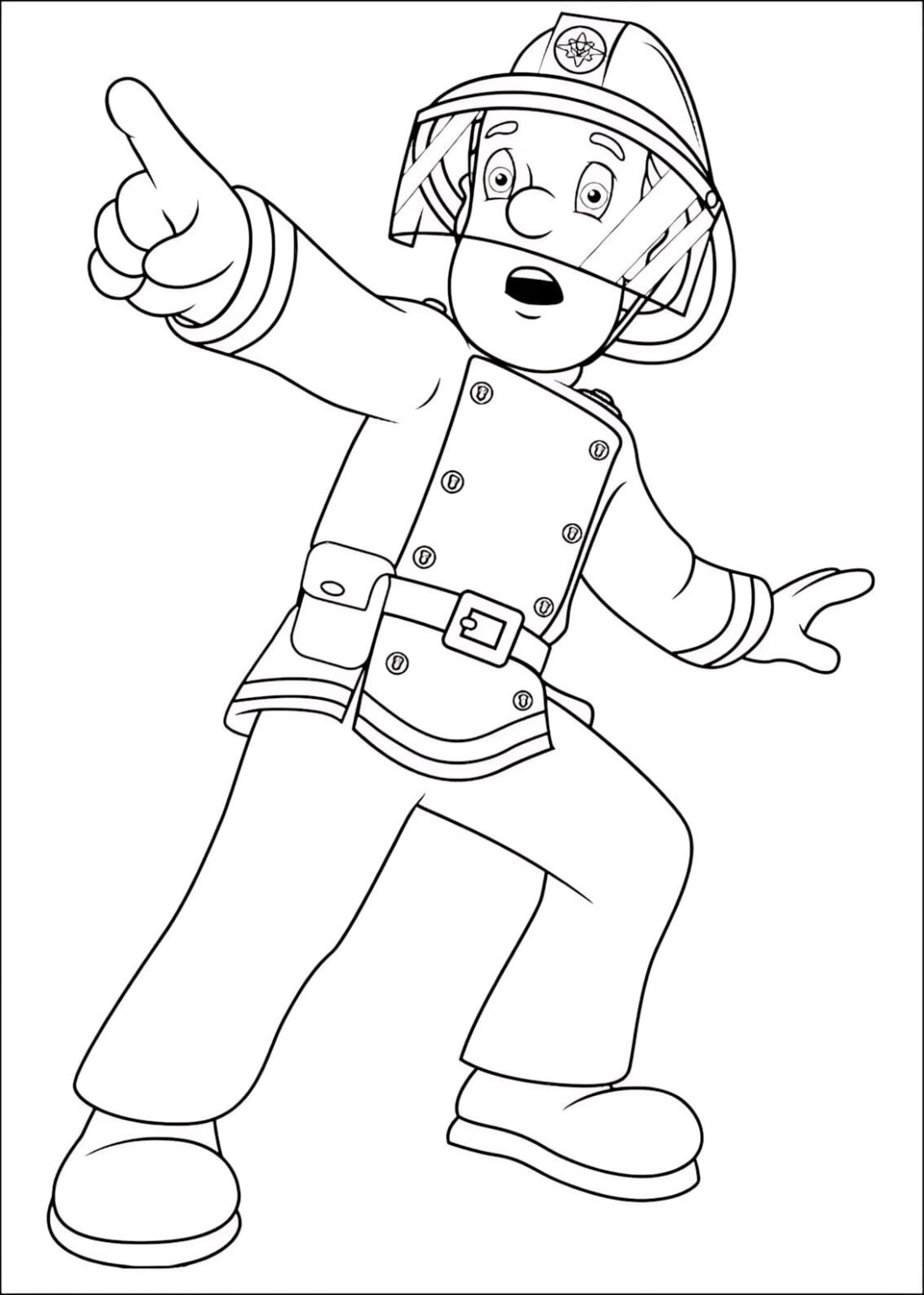 20 Ausmalbilder von Feuerwehrmann Sam und seinen Abenteuern - Malvorlagen.net