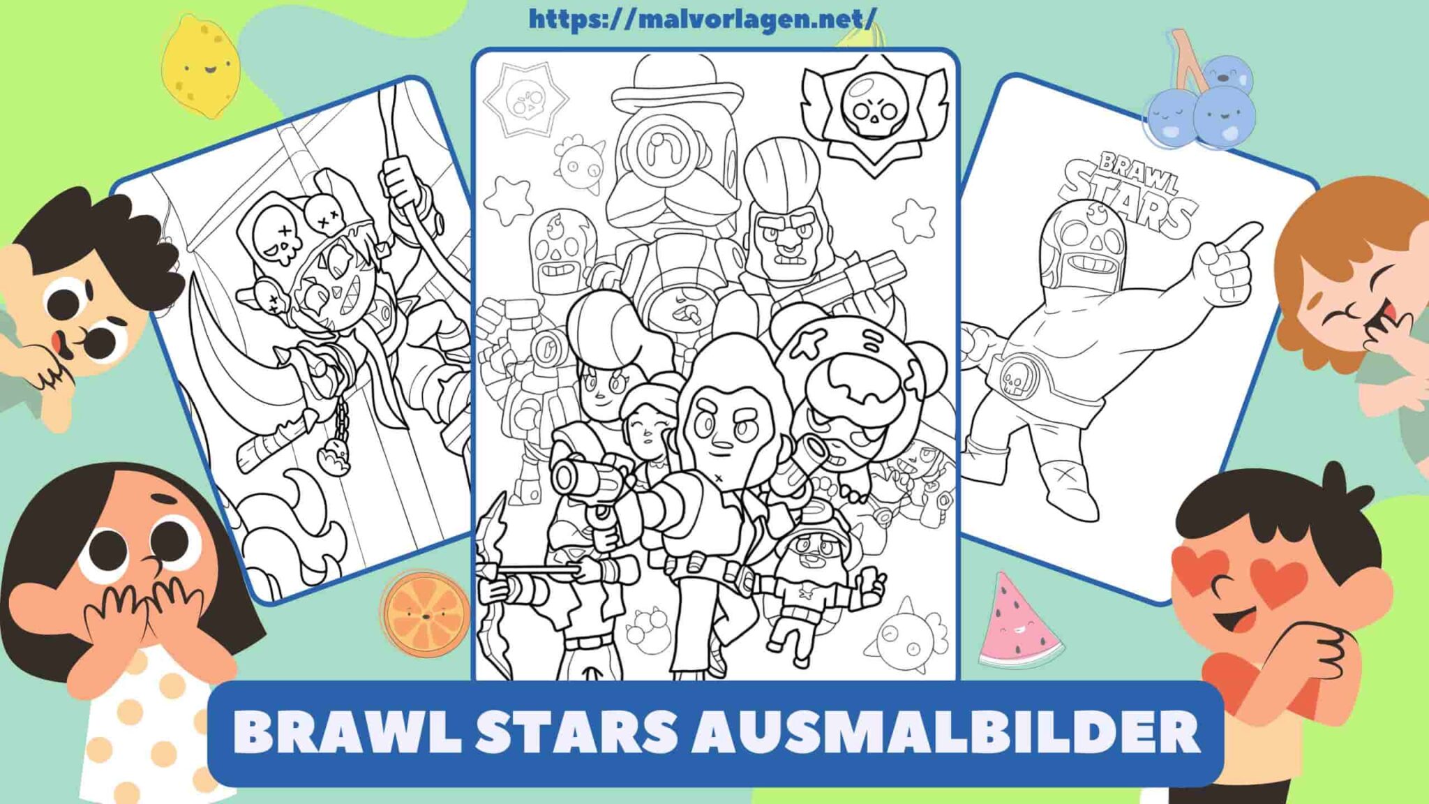 Über 20 coole und clevere Brawl Stars Ausmalbilder zum Ausmalen - Malvorlagen.net