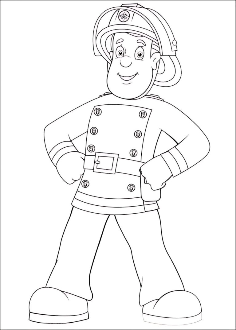 20 Ausmalbilder von Feuerwehrmann Sam und seinen Abenteuern ...