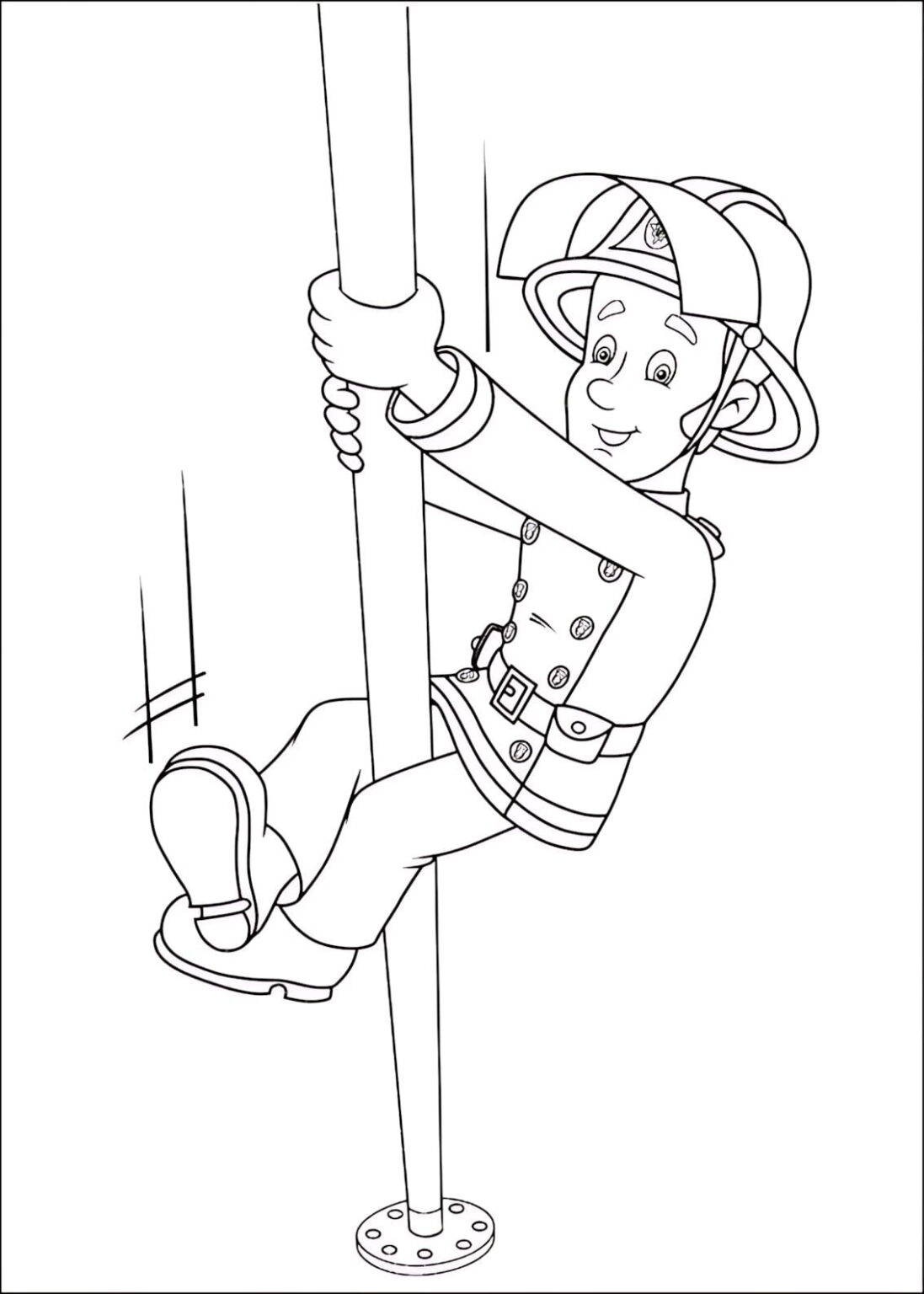 20 Ausmalbilder von Feuerwehrmann Sam und seinen Abenteuern ...