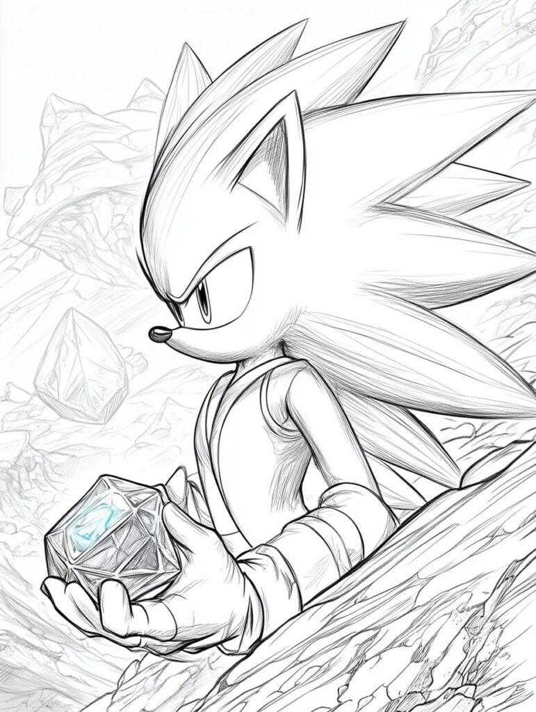 20 kostenlose Sonic Shadow Ausmalbilder für Kinder - Malvorlagen.net