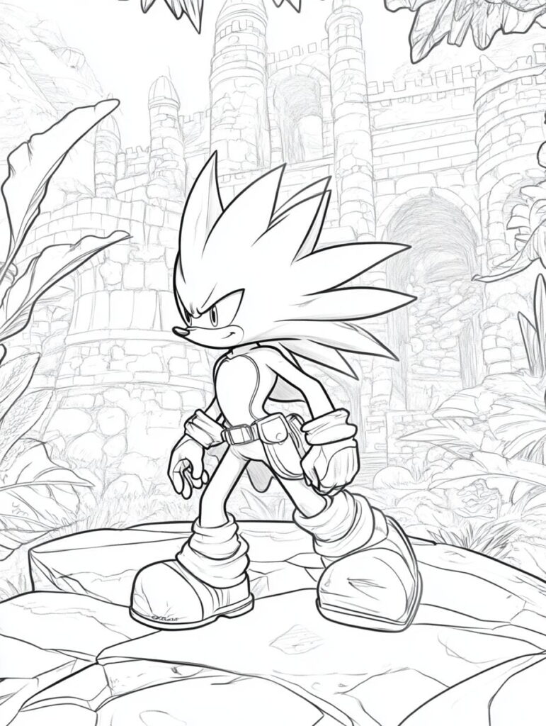 20 kostenlose Sonic Shadow Ausmalbilder für Kinder - Malvorlagen.net