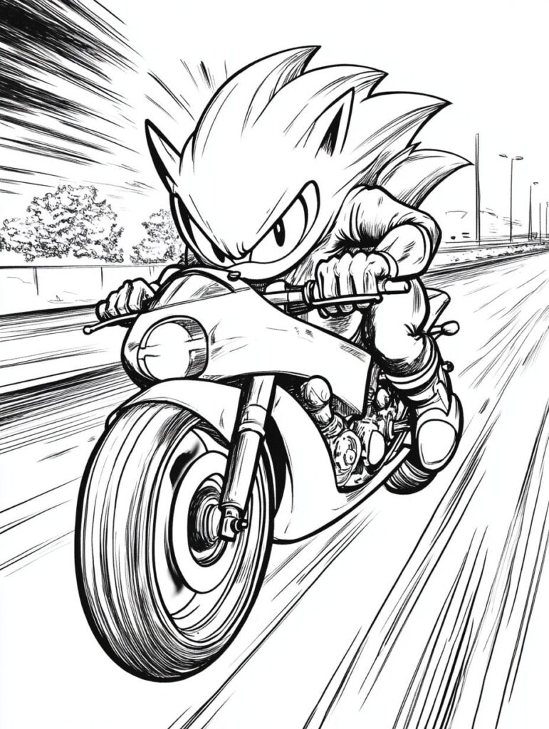 20 kostenlose Sonic Shadow Ausmalbilder für Kinder - Malvorlagen.net